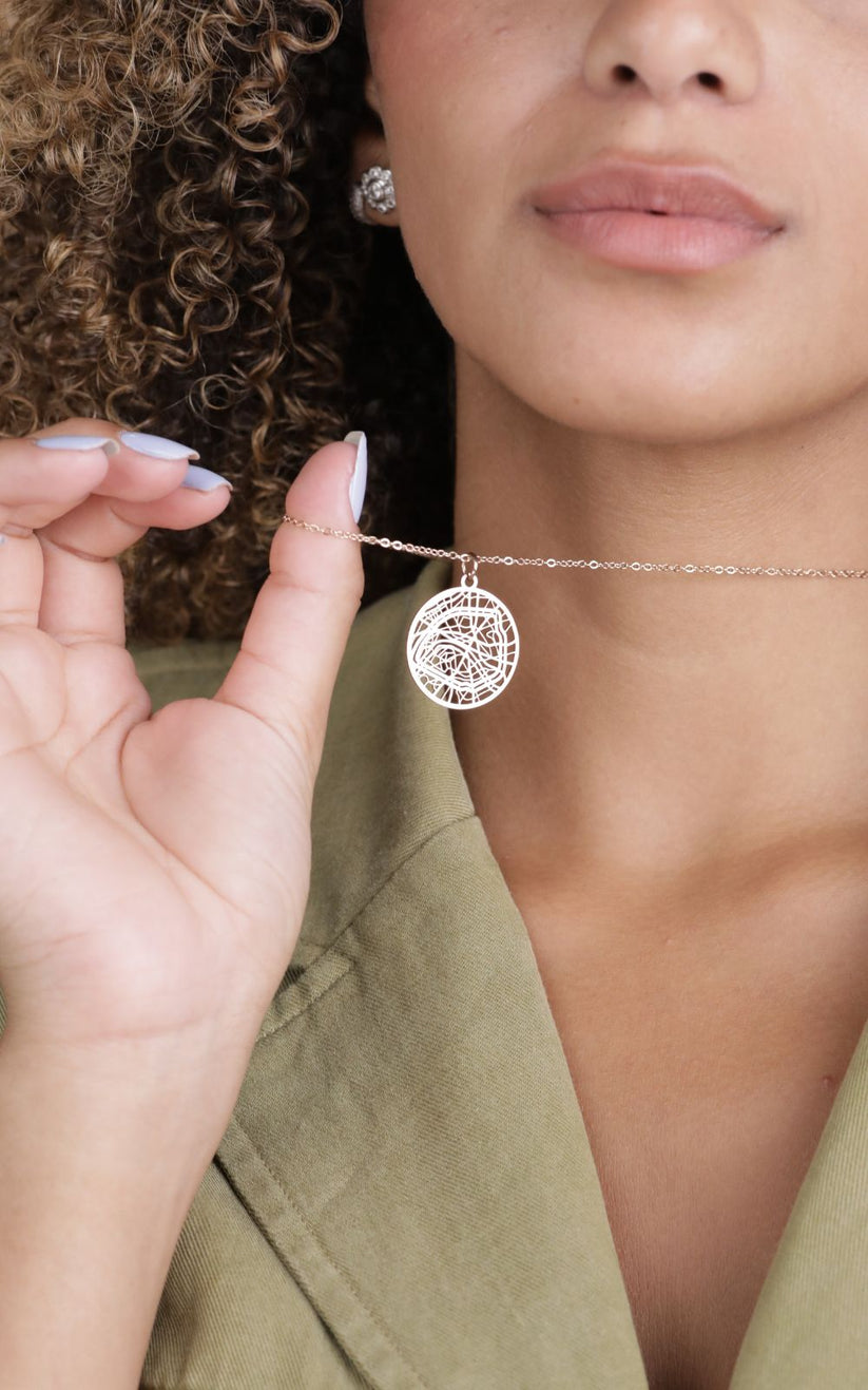 Paris Rose Gold - City Map Necklace – Atlas Adrift